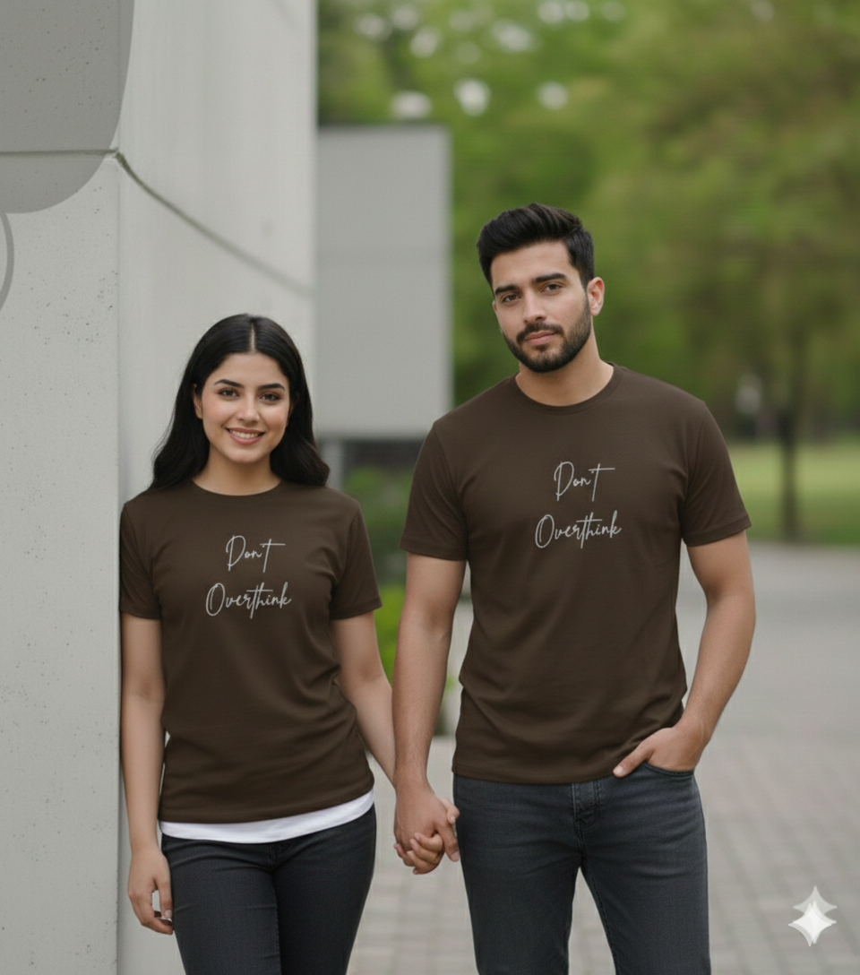 Pack of 3 Premium T-Shirts Dont Over Think - UniSex – THE SLAKE OUTFITS